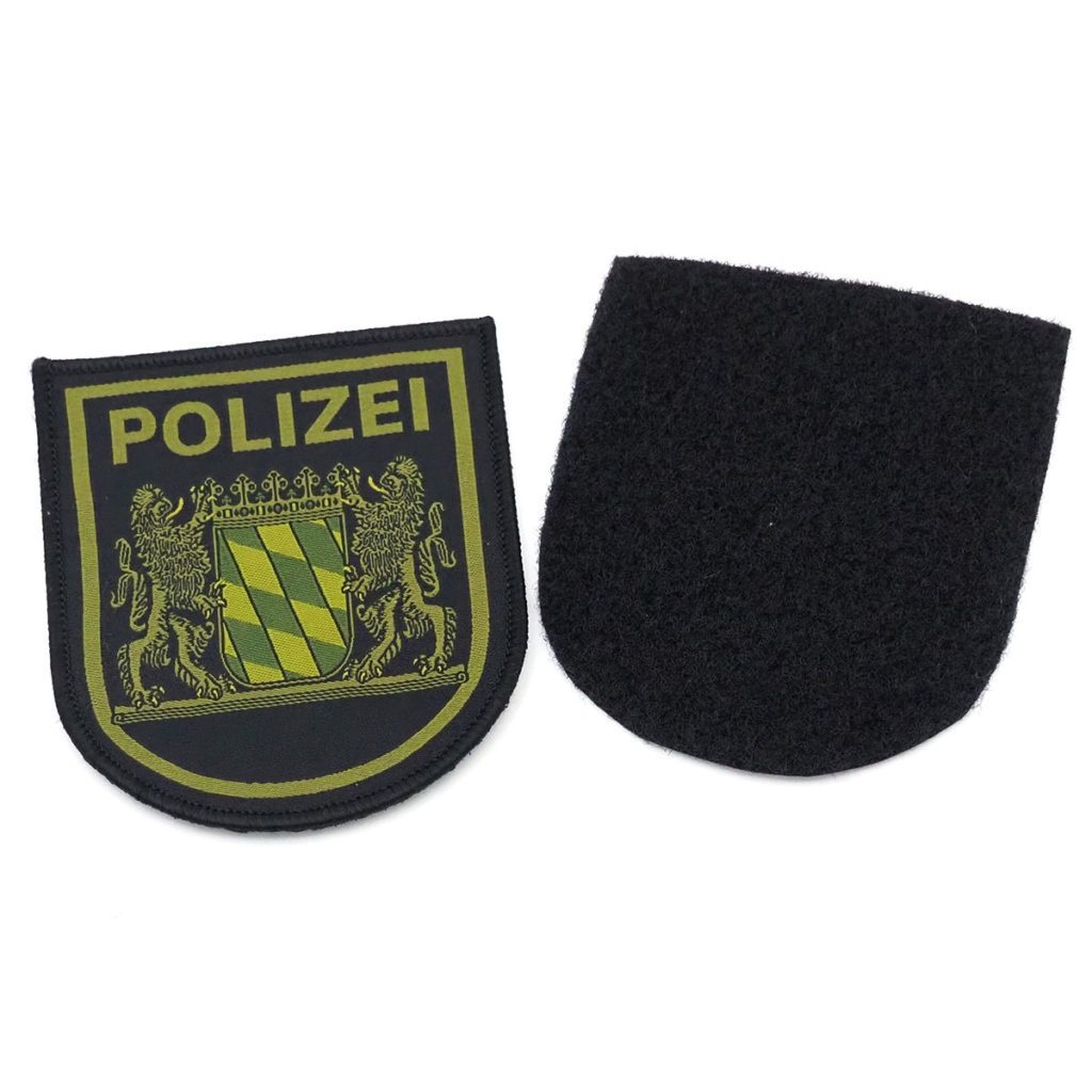 Patch Polizei Bayern Gewebt- Schwarz / Oliv - Schön Outdoor
